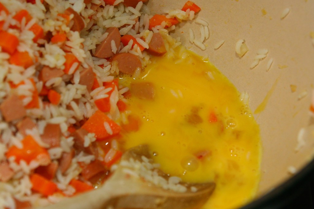 Fried Rice with Hot Dog Sausages – Julie.Nutrition Simple & Tasty