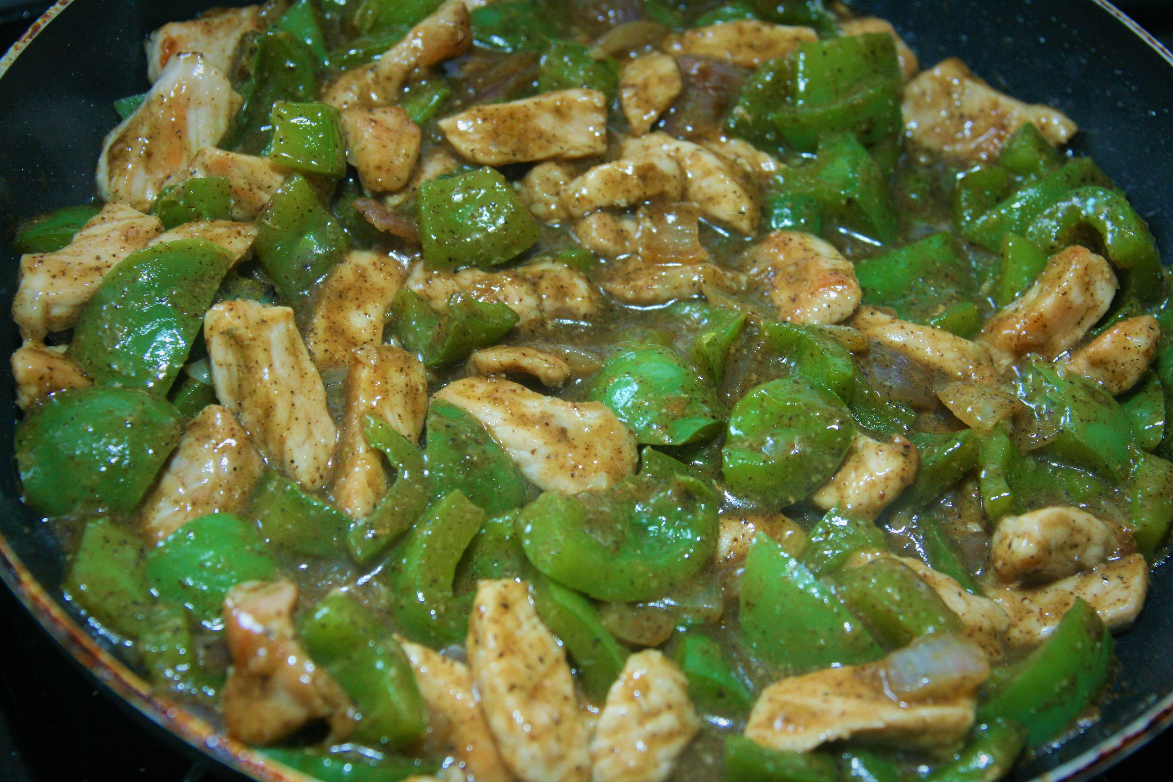 Pork and Bell peppers with black pepper Sauce – Julie.Nutrition Simple ...
