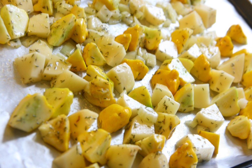 Baked Pattypan Squash with Potatoes – Julie.Nutrition Simple & Tasty